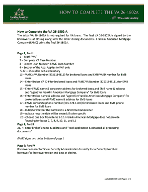 Fillable Online How to Complete the VA 26-1802-A Fax Email Print ...
