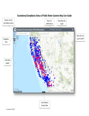 Fillable Online waterboards ca Exceedance/Compliance Status of Public ...