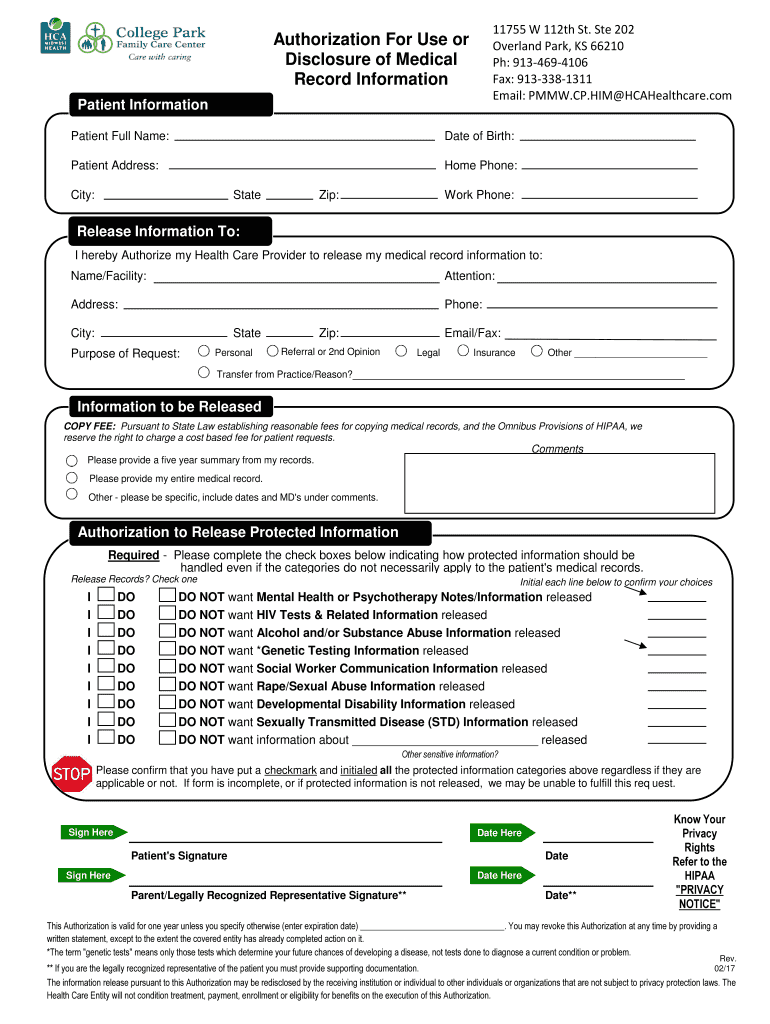 Fillable Online Medical Records Request Form. Get a copy of your ...