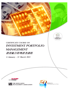 Portfolio Management Certificate - Fill Online, Printable, Fillable ...