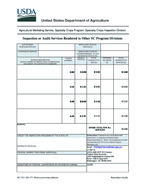 Fillable Online ams usda Download SC Form 213 (pdf) - AMS USDA - ams ...