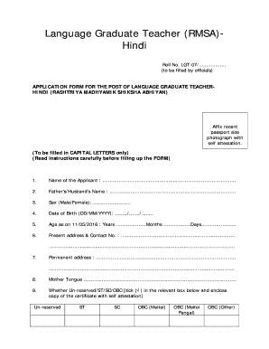 Fillable Online manipureducation gov Form Hindi GT(RMSA ...