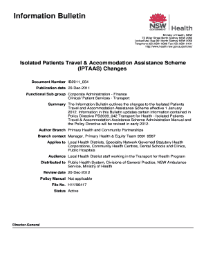 Fillable Online Isolated Patients Travel & Accommodation Assistance ...