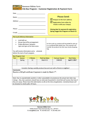 Fillable Online Box Customer Registration Form Fax Email Print - pdfFiller