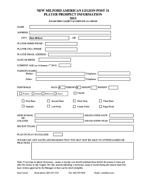 Fillable Online PLEASE PRINT LEGIBLY & COMPLETE ALL FIELDS Fax Email ...