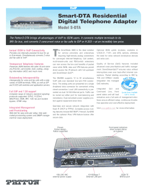 Fillable Online S-DTA-A4 datasheet.qxd Fax Email Print - pdfFiller