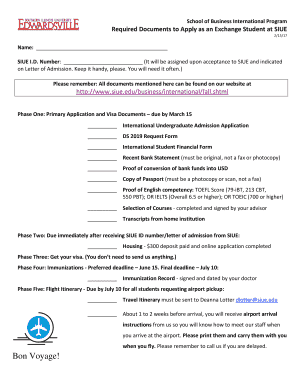 Fillable Online blackboard siue School of Business International ...