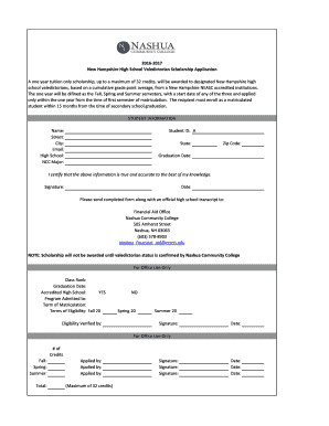 Fillable Online nashuacc 2016-2017 NH HS Valedictorian Scholarship Application.xlsx - nashuacc ...