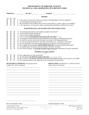 Fillable Online dfs virginia DEPARTMENT OF FORENSIC SCIENCE TECHNICAL ...