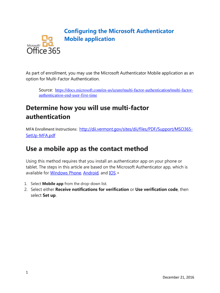 Fillable Online Configuring the Microsoft Authenticator Fax Email Print ... Fillable Online Configuring the Microsoft Authenticator Fax Email Print ...