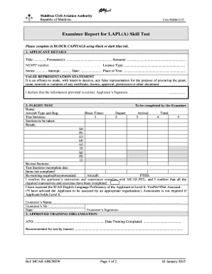 Fillable Online caa gov CAA Form 2127 - Maldives Civil Aviation Authority - caa gov Fax Email ...