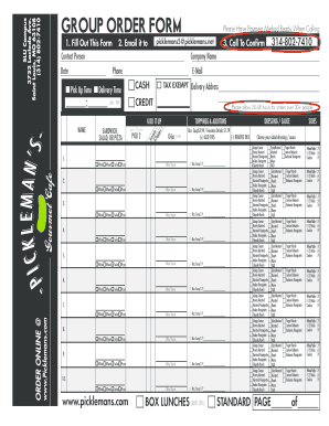 Pickleman's Menu With Prices - Fill Online, Printable, Fillable, Blank ...