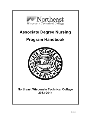 Fillable Online nwtc Associate Degree Nursing Program Handbook ...