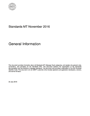 Fillable Online Standards MT November 2016 - General Information. This ...