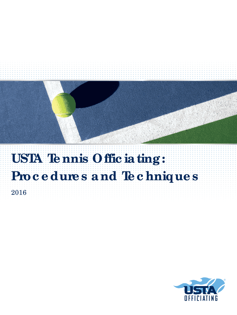 Fillable Online USTA Tennis Officiating: Fax Email Print - pdfFiller