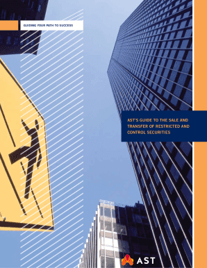 Fillable Online AST Restricted Stock Guide - American Stock Transfer ...