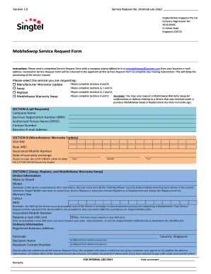 Fillable Online Service Request No Fax Email Print - pdfFiller
