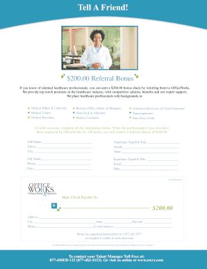 Fillable Online Tell A Friend! - OfficeWorks Rx Fax Email Print - pdfFiller