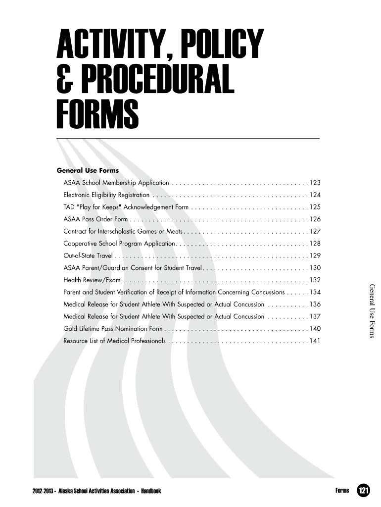 Fillable Online asaa activity, policy Fax Email Print - pdfFiller