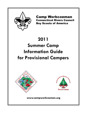 Fillable Online campworkcoeman 2011 Summer Camp Information Guide for ...