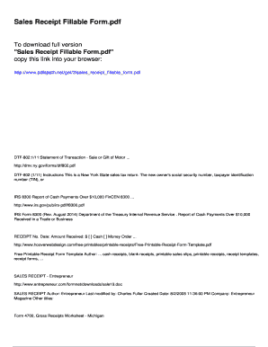 Fillable Online fillable cash receipt forms pdf - Document Search Engine Fax Email Print - pdfFiller