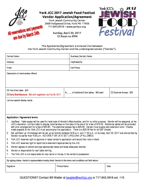 Arts And Craft Fair Application Form Templates | pdfFiller