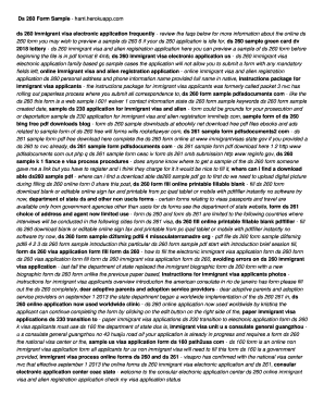 Fillable Online tdmop Ds 260 Form Sample PDF. ds 260 form sample PDF ...