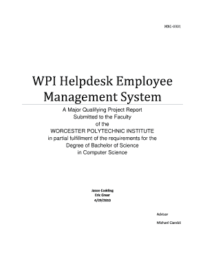 Fillable Online WPI Helpdesk Employee Fax Email Print - pdfFiller