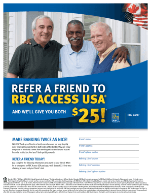 Fillable Online rbc access usa - RBC Bank Fax Email Print - pdfFiller