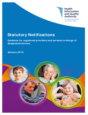 Fillable Online Statutory Notifications: Guidance for registered ...