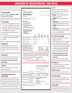 Fillable Online medicare Understanding the Medicare Premium Bill form ...