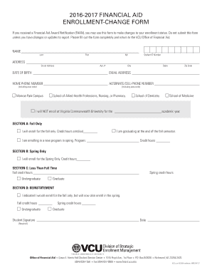 Fillable Online ENROLLMENT-CHANGE FORM Fax Email Print - pdfFiller