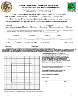 Fillable Online dnr illinois Illinois Department of Natural Resources ...