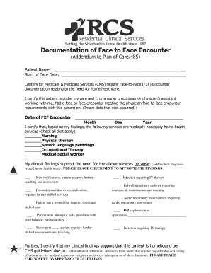 Fillable Online (Addendum to Plan of Care/485) Fax Email Print - pdfFiller