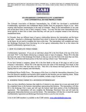 Fillable Online CABI Instructions For Completing Buyer Forms Fax Email ...