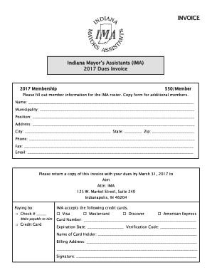 Fillable Online aimindiana IMA Membership Application - Aim ...
