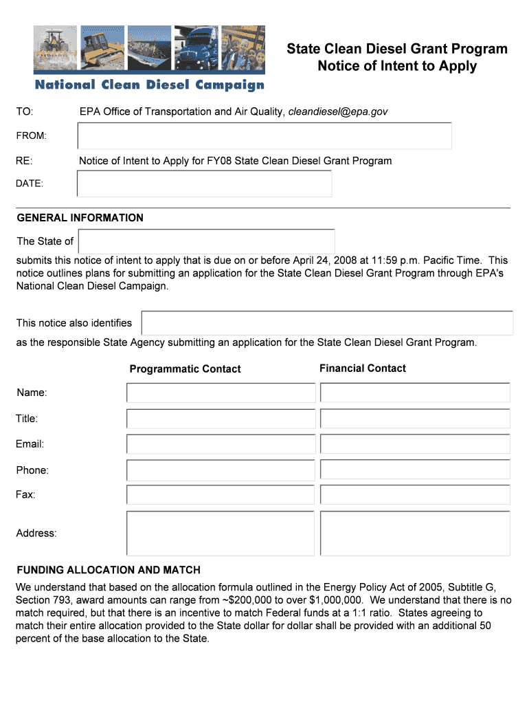 Fillable Online epa EPA Office of Transportation and Air Quality ...