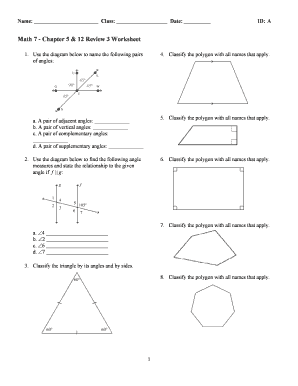 Fillable Online ExamView - Math 7 Ch. 5 & 12 Review Worksheet 3.tst Fax ...