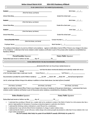 Fillable Online beltonschools Belton School District #124 ...