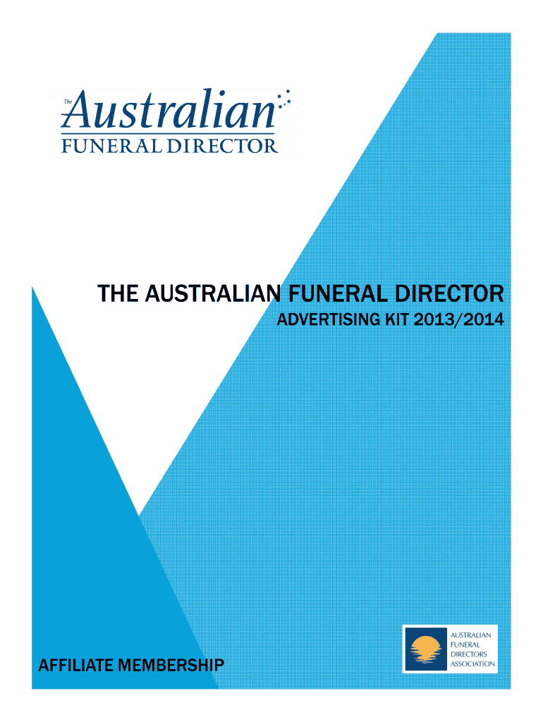 Fillable Online afda org the australian funeral director - Australian ...