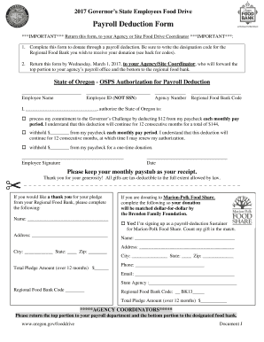 Fillable Online oregon Payroll Deduction Form - oregon.gov Fax Email ...