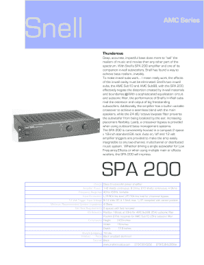 Fillable Online SPA 200. SPA 200 Fax Email Print - pdfFiller