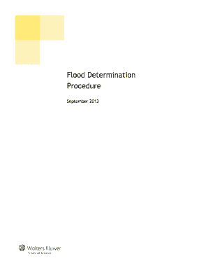 Fillable Online Flood Determination Fax Email Print - pdfFiller