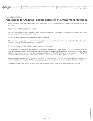 Fillable Online mga org Form MGA/AM/2011-04 - mga org Fax Email Print ...