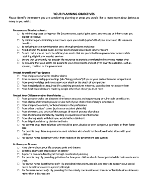 Fillable Online ASSET PROTECTION WORKSHEET. Once we have this completed ...