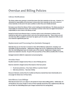 Fillable Online Overdue and Billing Policies Fax Email Print - pdfFiller