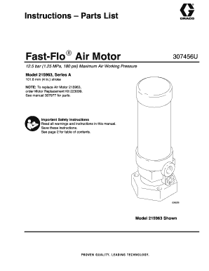 Fillable Online 307456U, Fast-Flo Air Motor Instructions-Parts Manual ...