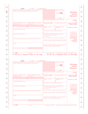 Fillable Online Mortgage Interest Statement Mortgage Interest ... - Tax ...