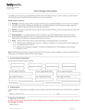 Fillable Online Name Change Authorization Fax Email Print - pdfFiller