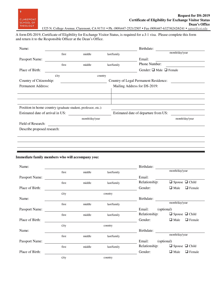 Fillable Online DS-2019 request 2011 Fax Email Print - pdfFiller Fillable Online DS-2019 request 2011 Fax Email Print - pdfFiller